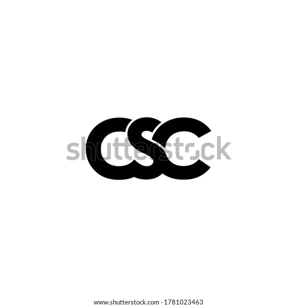 Csc Letter Original Monogram Logo Design Stock Vector (Royalty Free ...