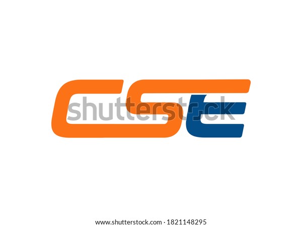Cse Letter Logo Design Vector Stock Vector (Royalty Free) 1821148295 ...