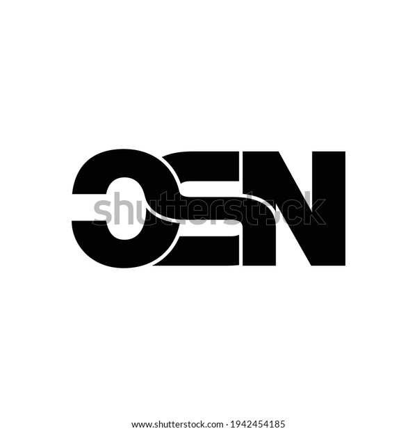Csn Letter Monogram Logo Design Vector Stock Vector (Royalty Free ...