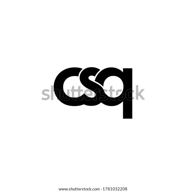 Csq Letter Original Monogram Logo Design Stock Vector (Royalty Free ...