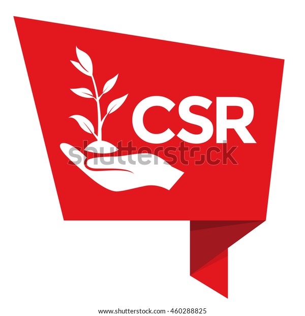 Csr Corporate Social Responsibility Vector Red Stock Vector (Royalty ...