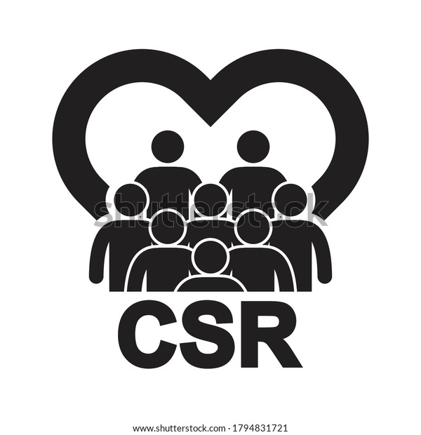 Csr Icon Isolated On White Background Stock Vector (Royalty Free ...