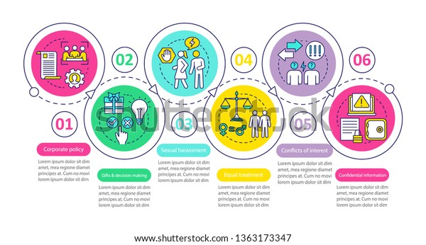 Csr Vector Infographic Template Corporate Social: vector de stock ...