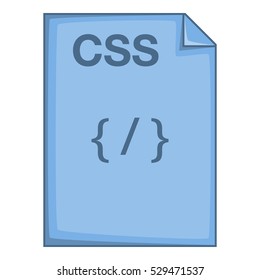 Css File Icon Cartoon Illustration Css Stock Vector (Royalty Free ...