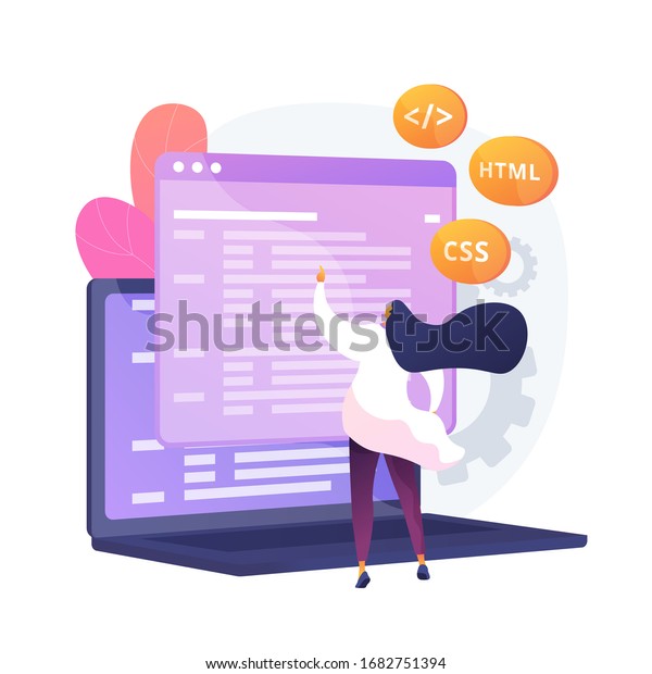 Css 및 Html 프로그래밍 언어컴퓨터 프로그래밍 스톡 벡터로열티 프리 1682751394 Shutterstock