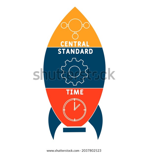 Cst Central Standard Time Acronym Business Stock Vector (Royalty Free ...