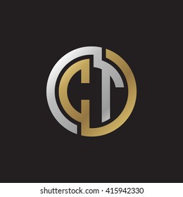 Ct Initial Letters Linked Circle Elegant Stock Vector (Royalty Free ...