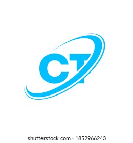 Ct Letter Logo Design Initial Letter Stock Vector (Royalty Free ...
