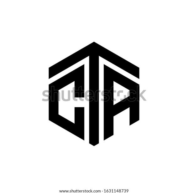 Cta Letter Logo Design Polygon Monogram Stock Vector (Royalty Free ...