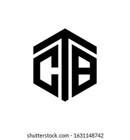 Ctb Letter Logo Design Polygon Monogram Stock Vector (Royalty Free ...