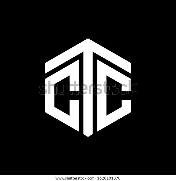 CTC Letter Logo Design polygon Monogram Icon Vector Template