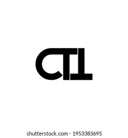 Ctt Letter Original Monogram Logo Design 库存矢量图（免版税）1953383695 ...
