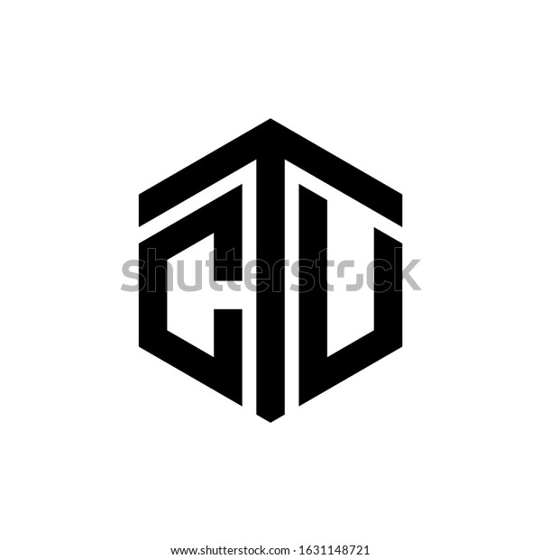 Ctu Letter Logo Design Polygon Monogram Stock Vector (Royalty Free ...