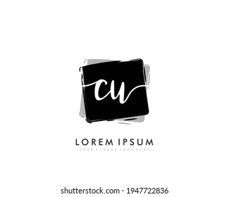 Cu Initial Beauty Monogram Logo Vector Stock Vector (Royalty Free ...