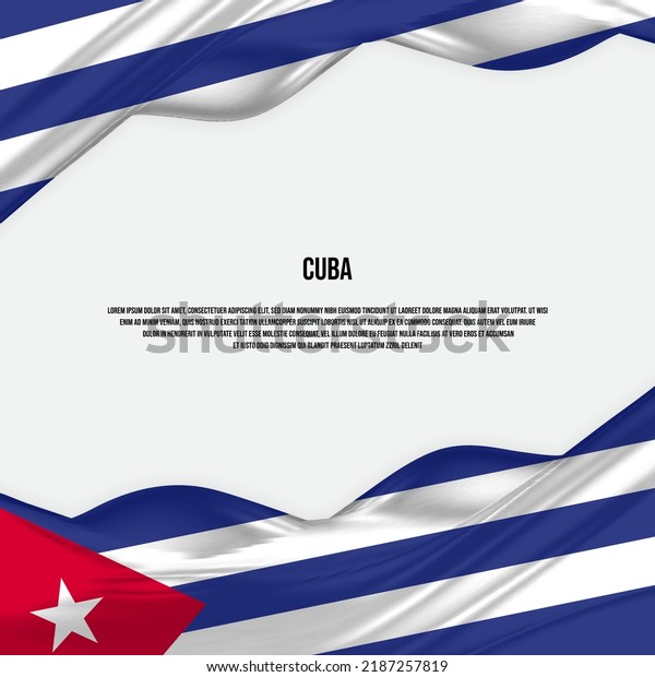 Cuba Flag Design Waving Cuban Flag Stock Vector (Royalty Free ...