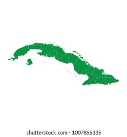 Vektor Stok Cuba Map Isolated On Transparent Backgroundtransparent ...