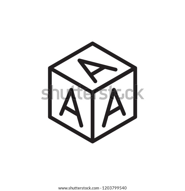 Cube Alphabet Vector Logo Template Stock Vector (Royalty Free ...