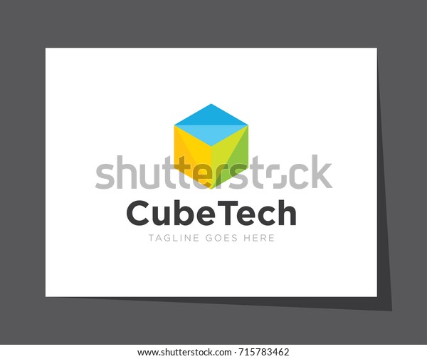 Cube Technology Logo Icon Vector Template Stock Vector (Royalty Free ...