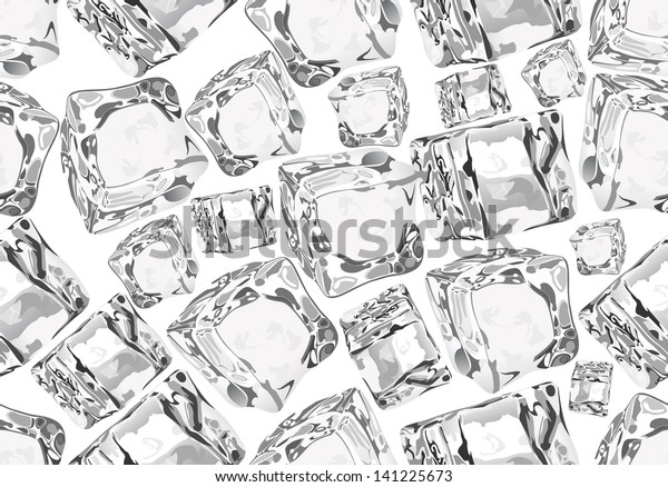Cubes Ice Seamless Stock Vector (Royalty Free) 141225673 | Shutterstock