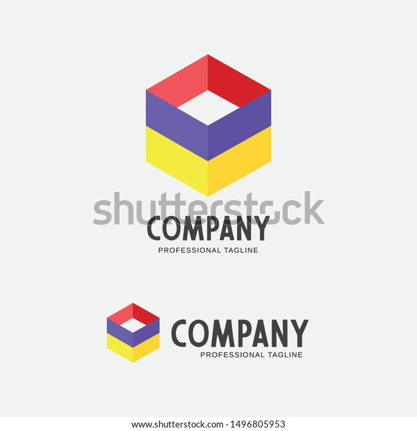 Cubic Color Logo Template Vector Based Stock Vector (Royalty Free ...