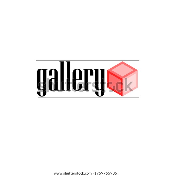 Cubic Logo Art Gallery Symbolizes Versatility Stock Vector (Royalty ...