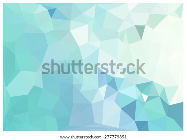 Cubism Background Pale Mint Blue Stock Vector (Royalty Free) 277779851 ...