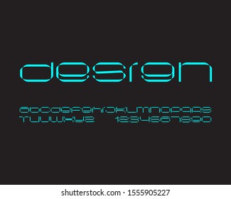 Cubism Designer Font Set Vector Format Stock Vector (Royalty Free ...