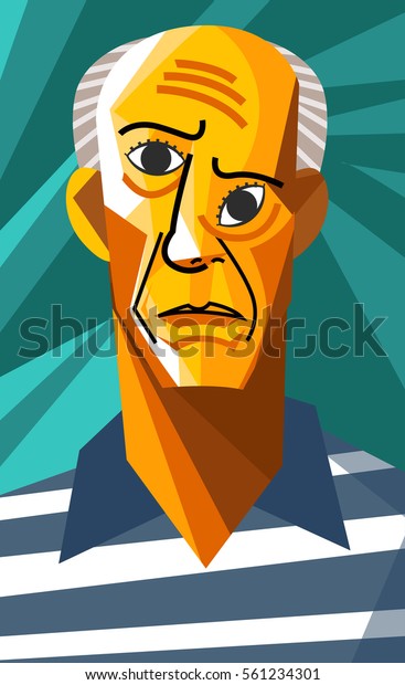 autorretrato del gran pintor cubista