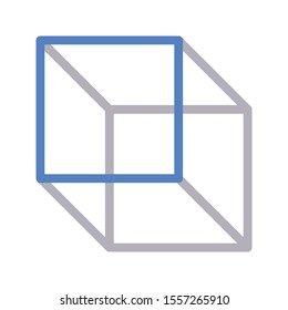 Cuboid Vector Colour Line Icon Stock Vector (Royalty Free) 1557265910 ...