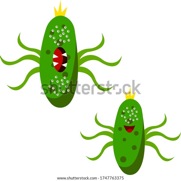Cucumber Cartoon Character Mutant Angry Kind Stock Vector (Royalty Free ...
