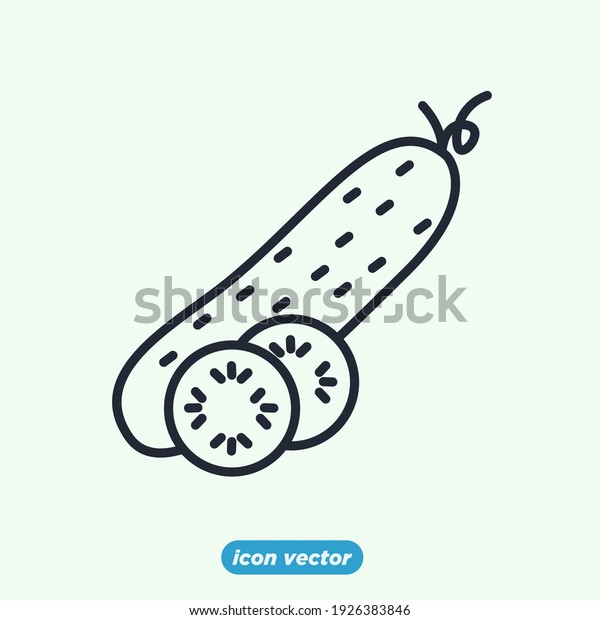 icône concombre. modèle de symbole de : image vectorielle de stock ...