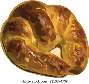 Cuerno Mexican Bread Mexican Pan Mexican Stock Vector (Royalty Free ...