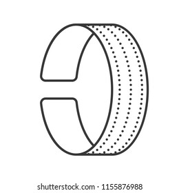 Cuff Bracelet Outline Icon Stock Vector (Royalty Free) 1155876988 ...