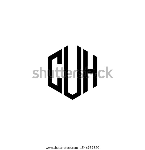 Cuh Letter Logo Design Polygon Monogram Stock Vector (Royalty Free ...