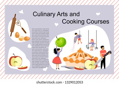Culinary Art Cooking Courses Poster Banner Stock Vector (Royalty Free ...