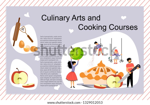 Culinary Art Cooking Courses Poster Banner Stock Vector (Royalty Free ...