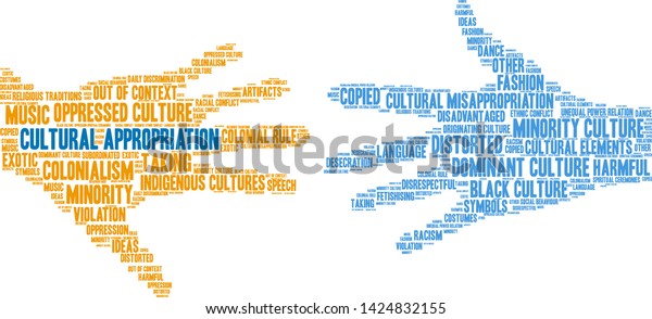 Cultural Appropriation Word Cloud On White Stock Vector (Royalty Free ...