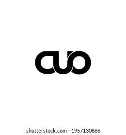 Cuo Letter Original Monogram Logo Design Stock Vector (Royalty Free ...