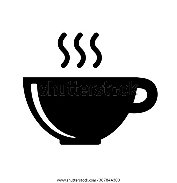 Cup Icon Black White Vector Illustration Stock Vector (Royalty Free ...