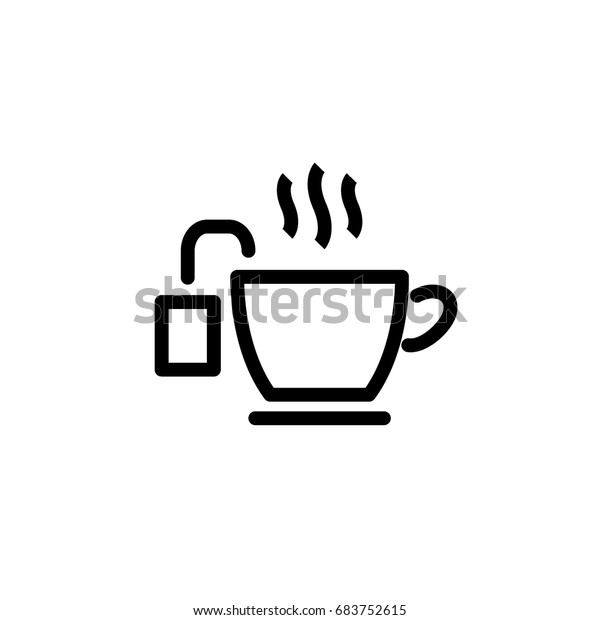Cup Icon Tea Symbol Linear Sign Stock Vector (Royalty Free) 683752615 ...