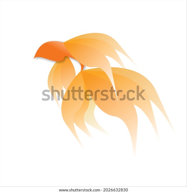 Cupang Fish Vector Combination Curved Shapes Stock Vector (Royalty Free ...