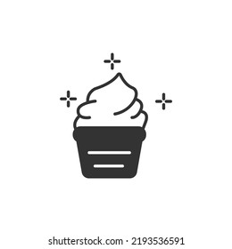 Cupcake Icons Symbol Vector Elements Infographic Stock Vector (Royalty ...