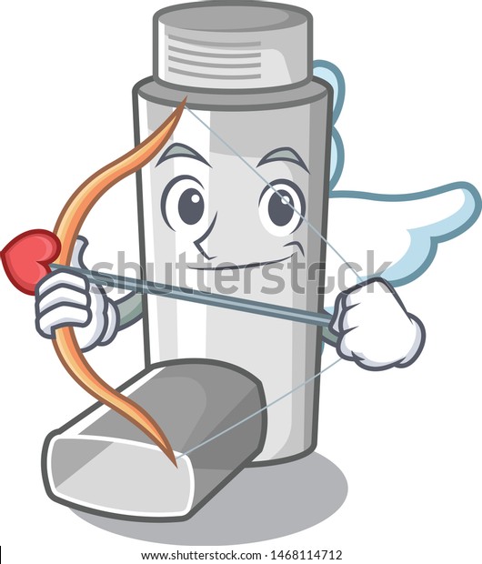 Cupid Asthma Inhaler Cartoon Shape Stock Vector (Royalty Free ...