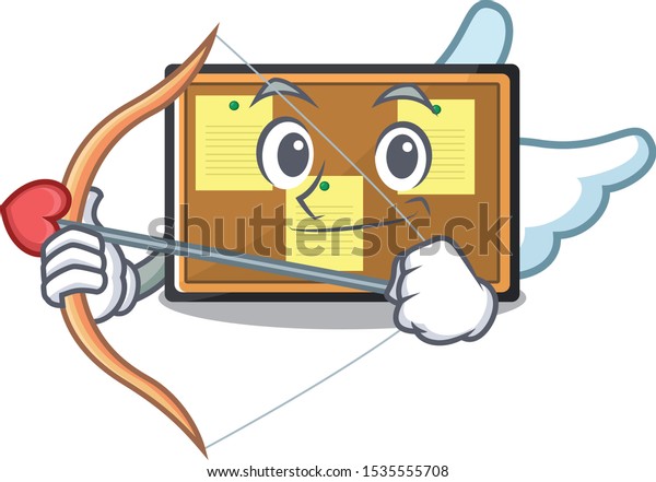 Cupid Bulletin Board Cartoon Shape Stock Vector (Royalty Free ...