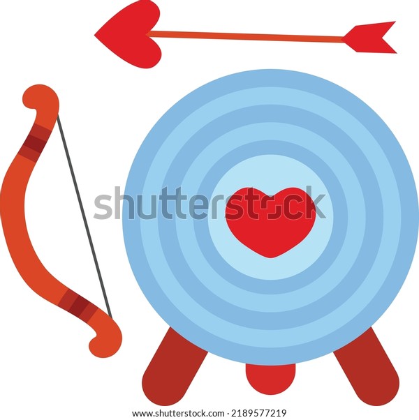 Cupid Love Arrow Illustration Vector Stock Vector (Royalty Free ...