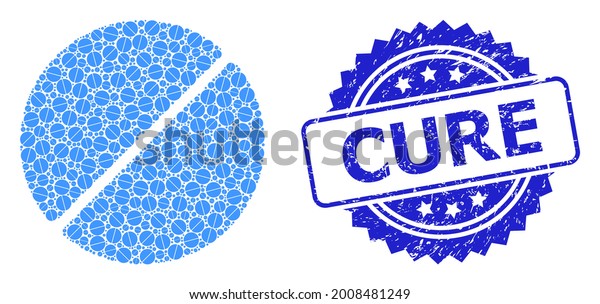 Cure Textured Stamp Seal Vector Recursive Stock Vector (Royalty Free ...