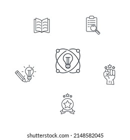 Curiosity Icons Set Curiosity Pack Symbol Stock Vector (Royalty Free ...