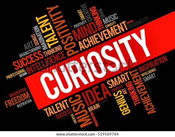Curiosity Word Cloud Collage Creative Business Stock Vector (Royalty ...