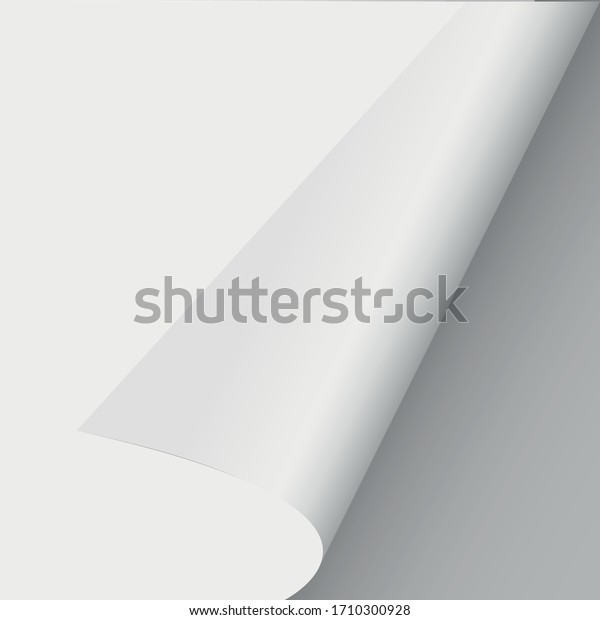 Curled Corner Shadow On Transparent Background Stock Vector (Royalty ...
