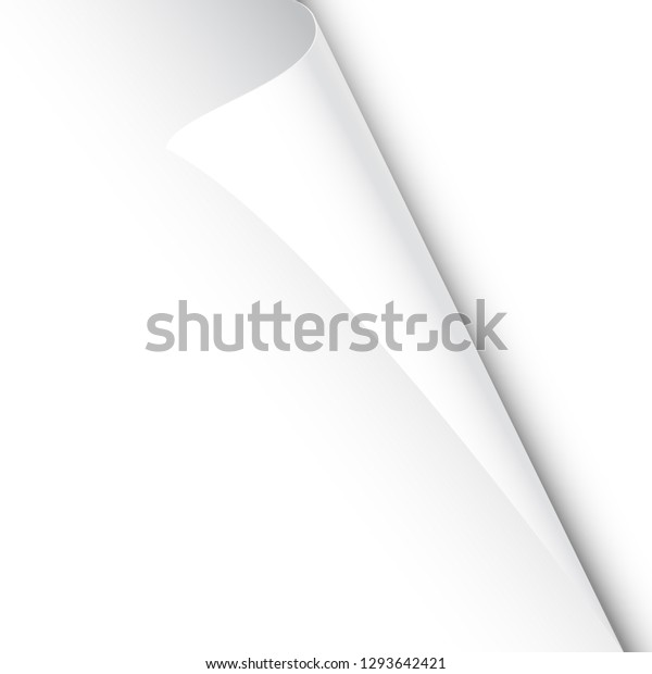 Curled Edge Paper Flipped Corner: vetor stock (livre de direitos ...